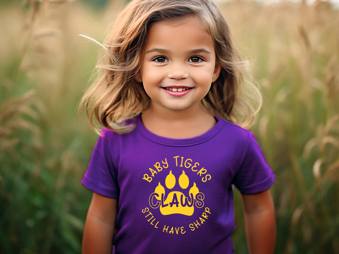 LSU Tiger Tigers Purple Gold Paw Claw Louisiana DTF Sublimation PNG T ...