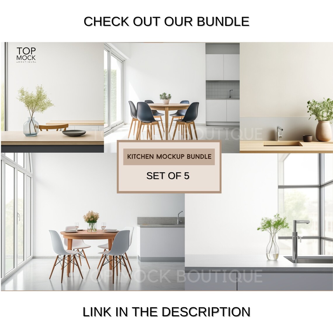 Kitchen Mockup, Blank Wall Mockup, Wall Art Mockup, Interior Mockup ...