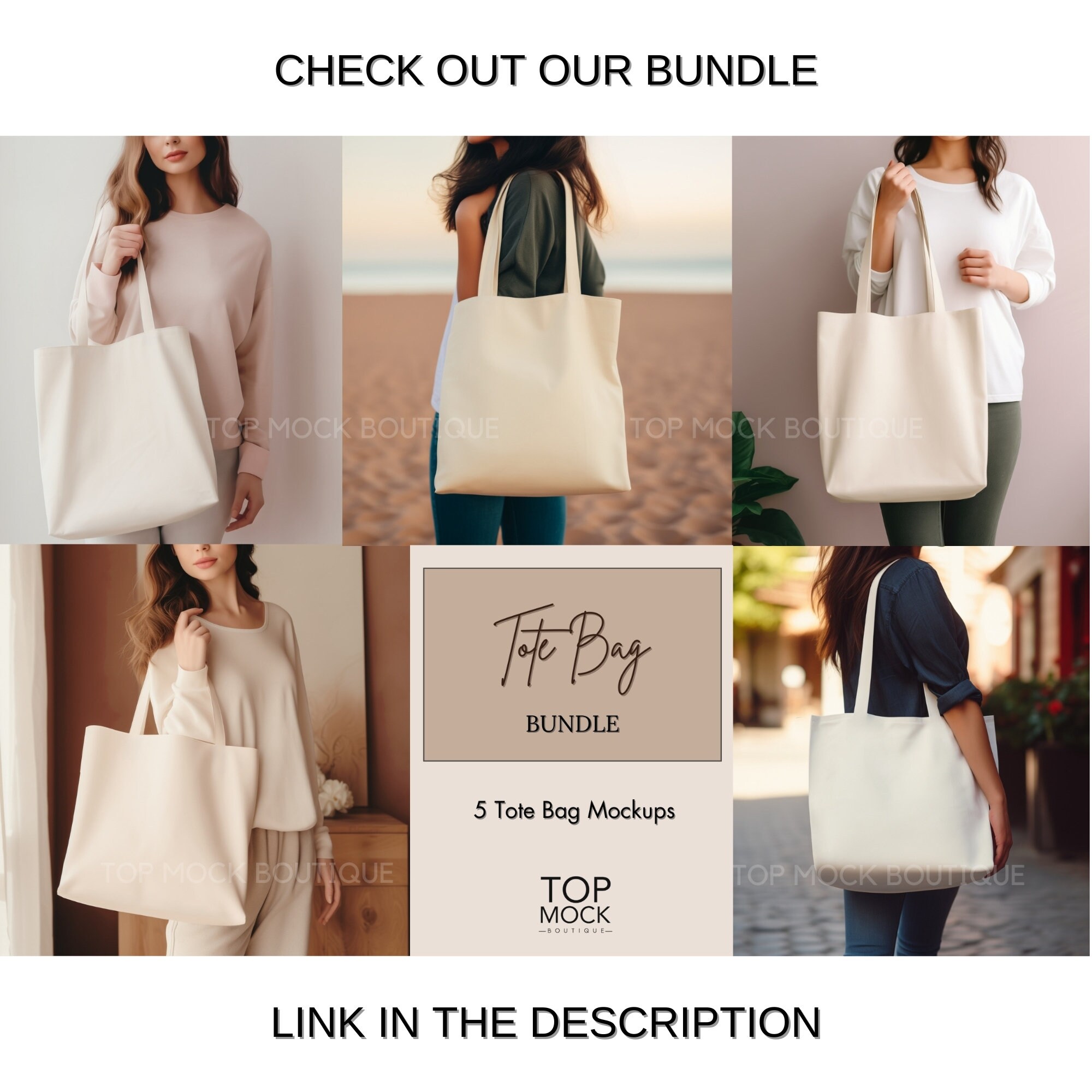 Tote Bag Mockup, Natural Tote Bag Mockup, Tote Bag Boho Mockup, Blank Tote Bag, Tote Bag Image ...