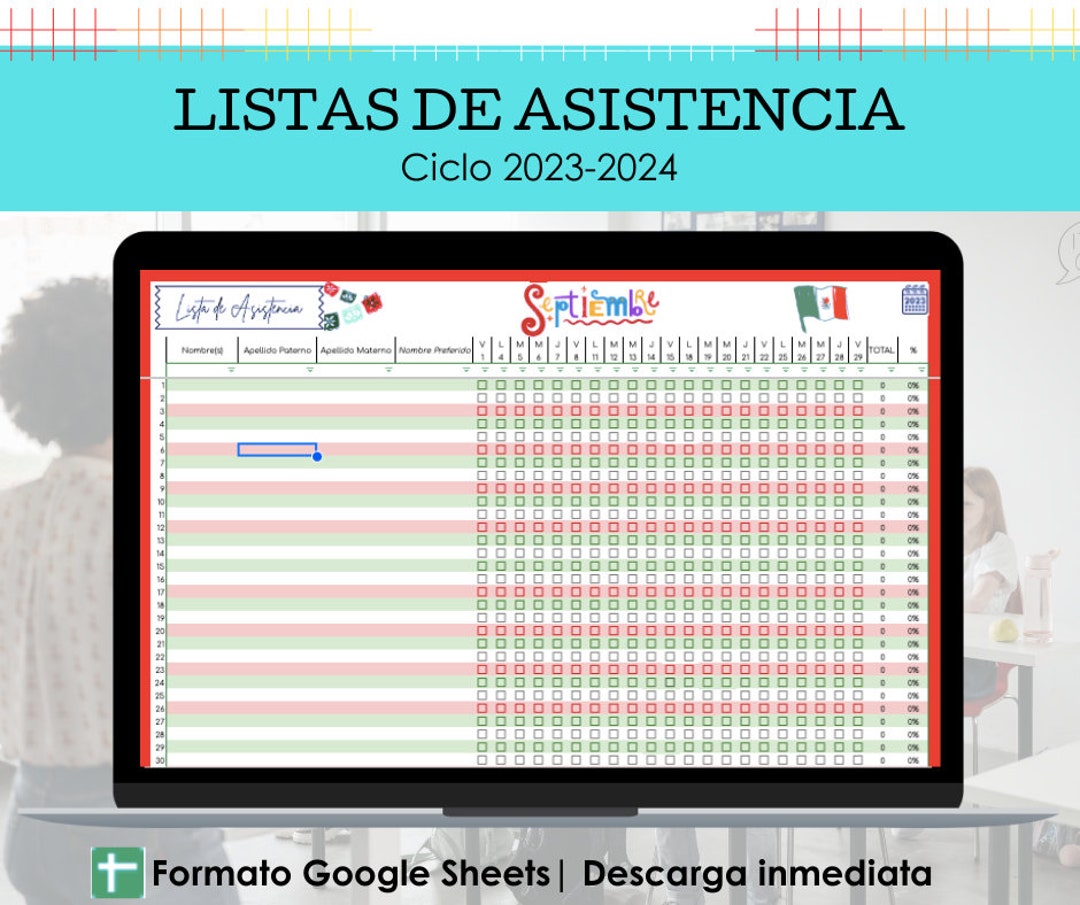 Attendance Lists for the 2023-2024 Cycle With Thematic - Etsy