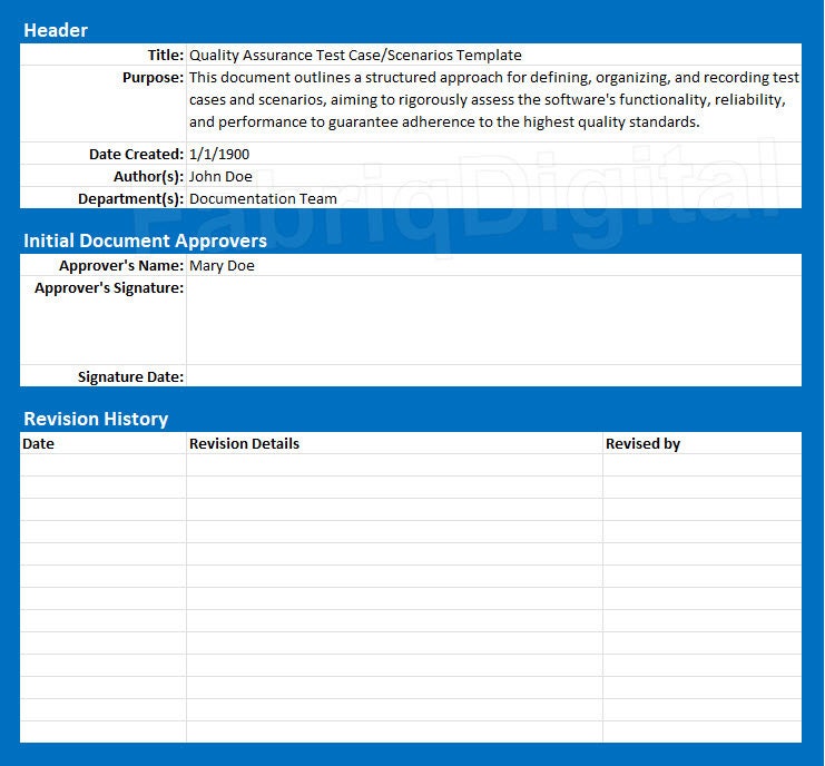 Software Test Case Template - Etsy