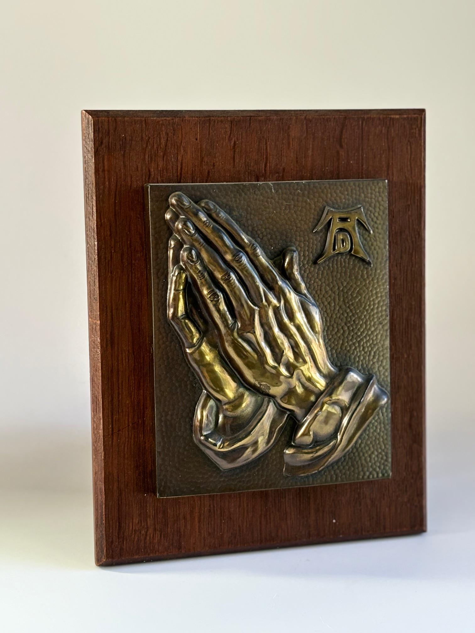 Vintage Albrecht Dürer Praying Hands Wall Plaque West Germany Bronze ...