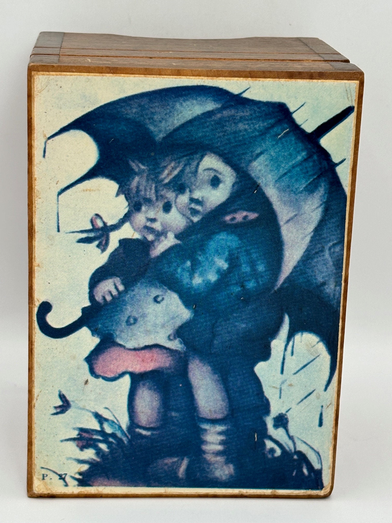 Mid-century Hummel Inspired Music Box Made in Japan Music Box Works and ...