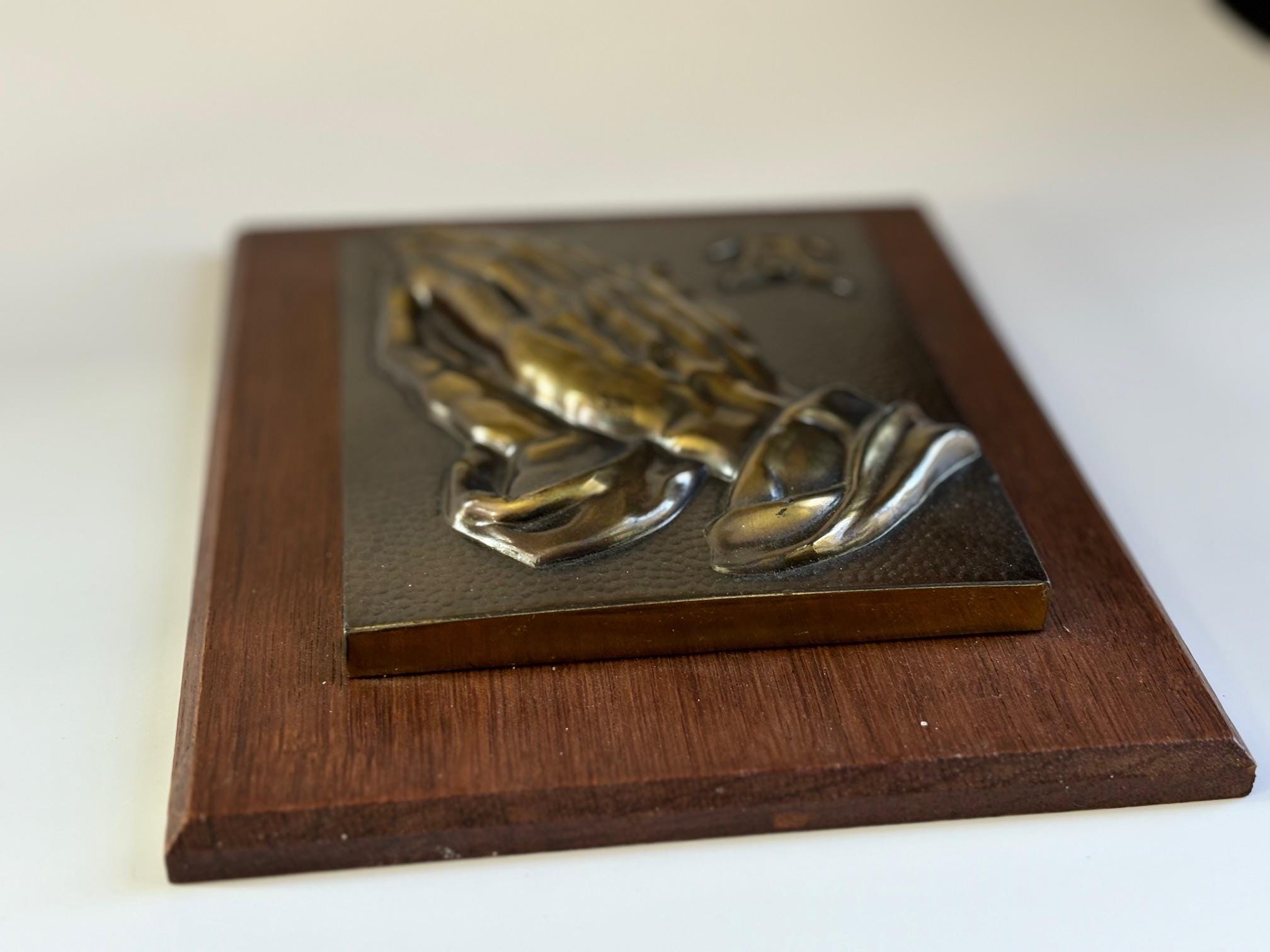Vintage Albrecht Dürer Praying Hands Wall Plaque West Germany Bronze ...