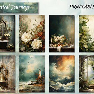 Faith Paper Junk Journal Kit, Christianity Digital Ephemera Watercolor ...