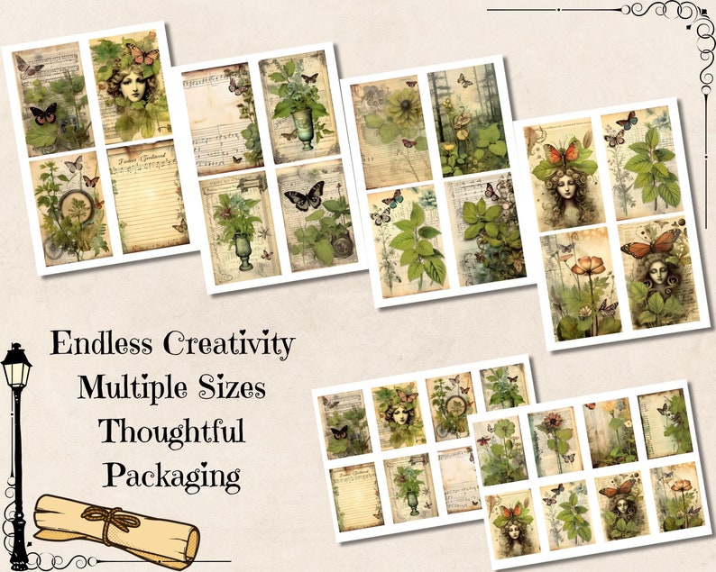 Fairy Forest Junk Journal Printable Kit, Junk Journal Pages, Magical ...