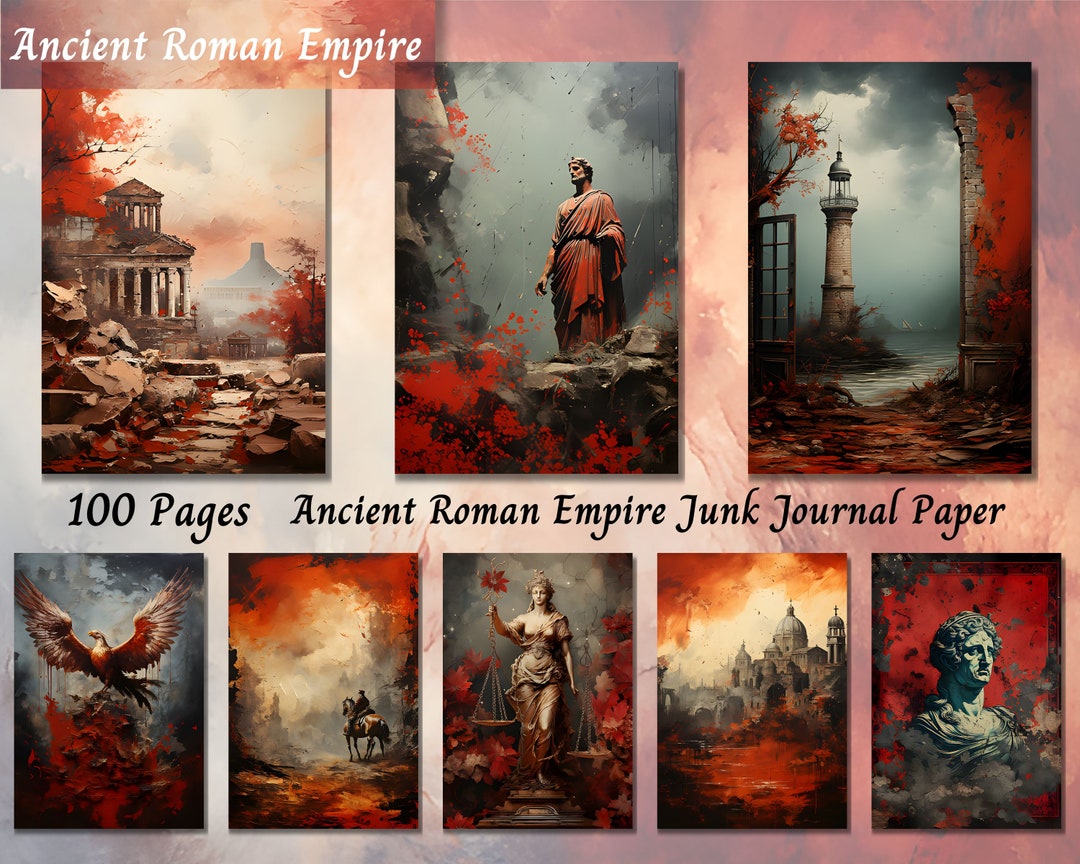 Ancient Roman Empire Junk Journal, Vintage Printable Ephemera Page ...