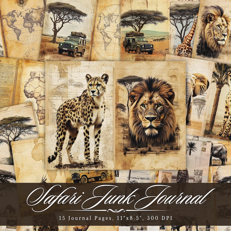 Zoo Animal Scrapbook Page - Etsy