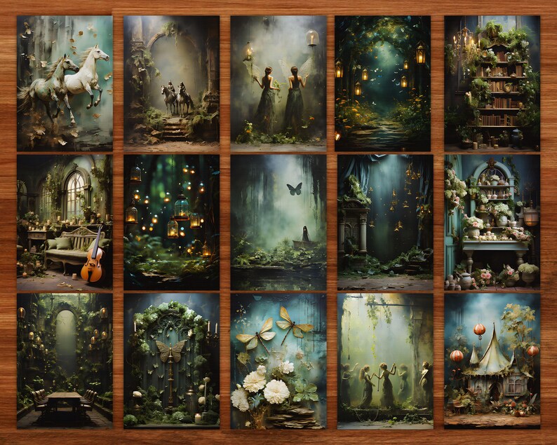 358 Fantasy Junk Journal Kit, Printable Fantasy Journal Pages, Magical ...