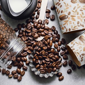 Coffee Digital Paper, Vintage Coffee Bean Junk Journal, Instant ...