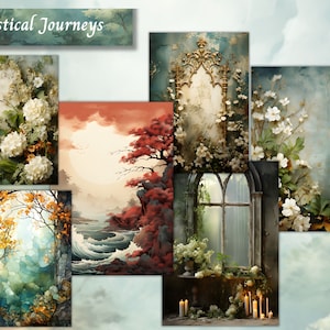 Faith Paper Junk Journal Kit, Christianity Digital Ephemera Watercolor ...