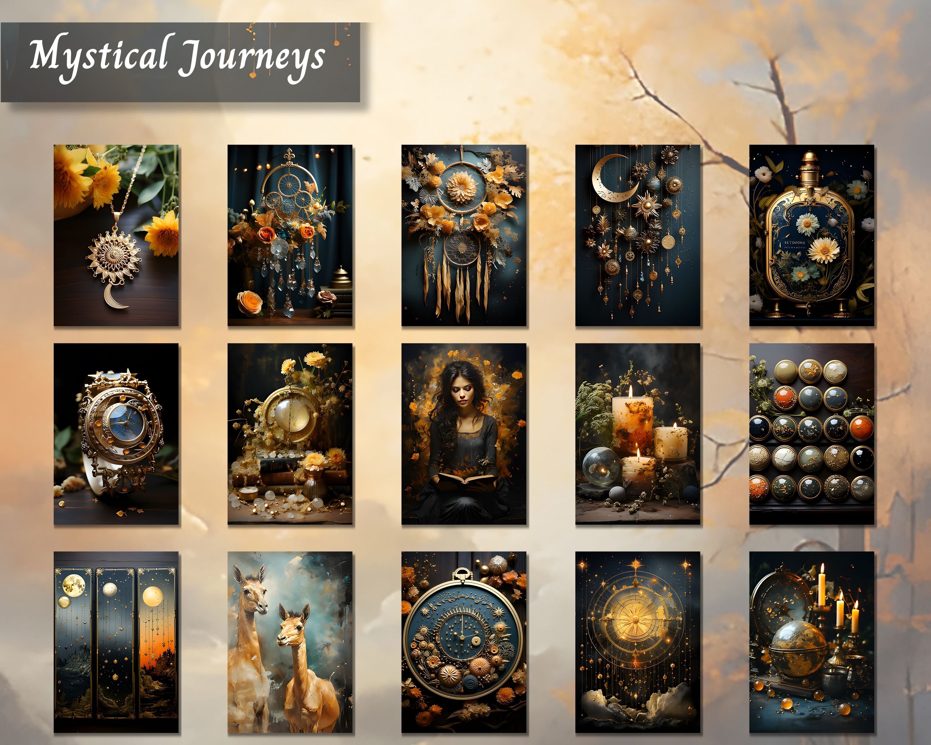 Mystical Moon Phases Junk Journal, Celestial Journaling Paper, Moon ...