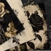 Black Roses Junk Journal Kit, Emo Dark Flower Printable Ephemera ...