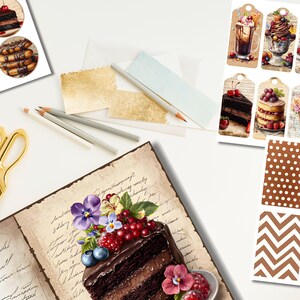 Chocolate Delight Junk Journal, Sweets Desserts Printable Ephemera ...