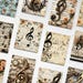 Vintage Clock Scrapbook Paper, Aged Time Printable Ephemera, Old Music ...