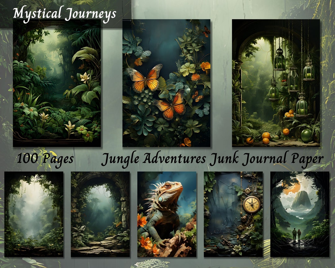 Big Bundle, Junk Journal Kit, Printable Ephemera, Digital Nature Paper ...