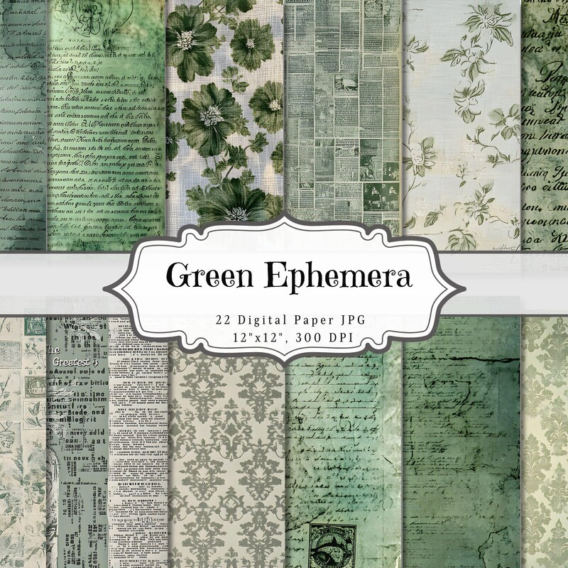Green Scrapbook - Etsy