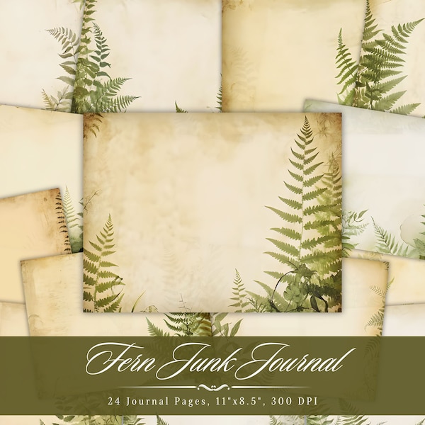 Rustic Style Junk Journal Kit, Printable Ephemera Page, Digital Mixed ...