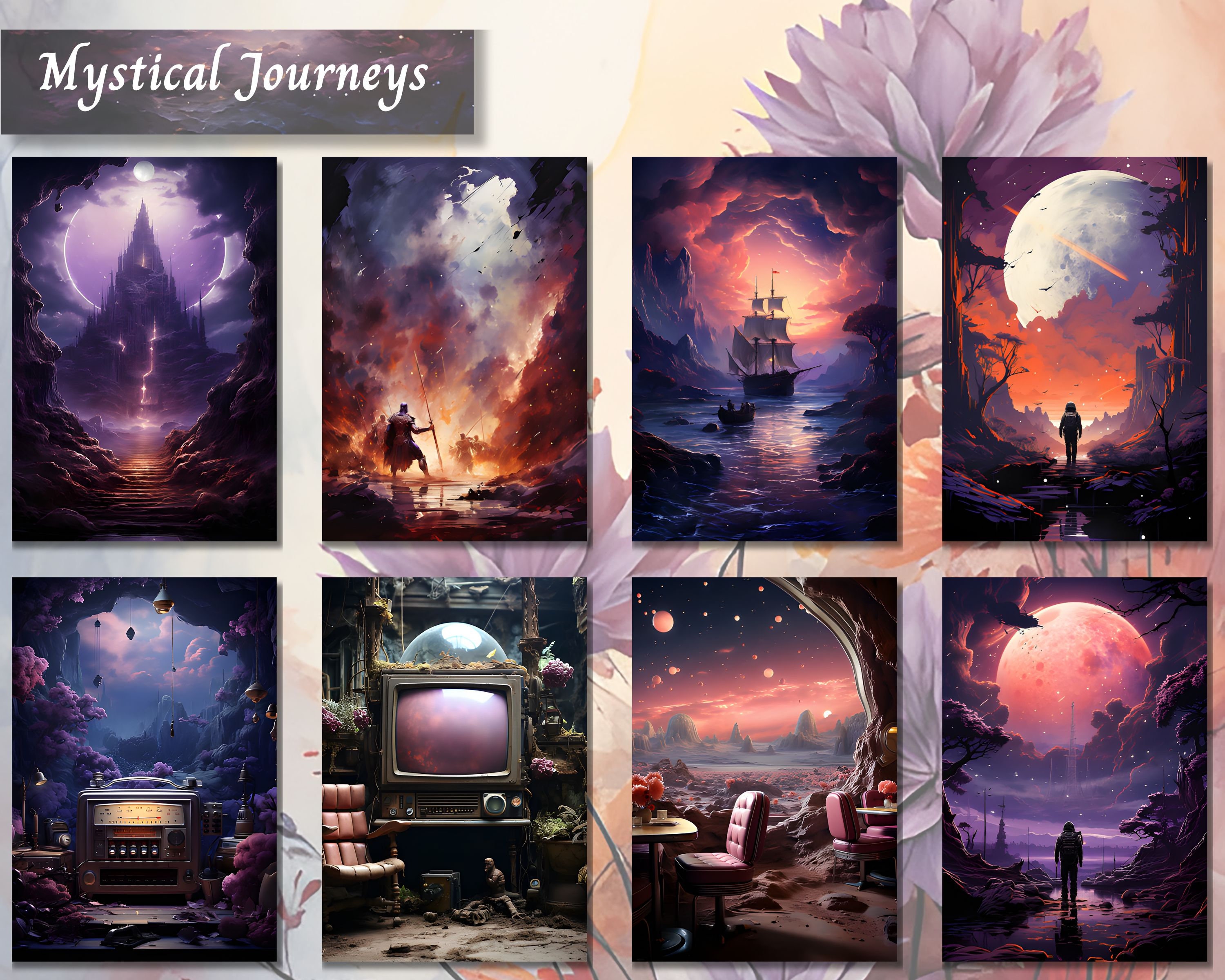 Retro Sci-fi Junk Journal Paper Kit, Vintage Space Printable Ephemera ...