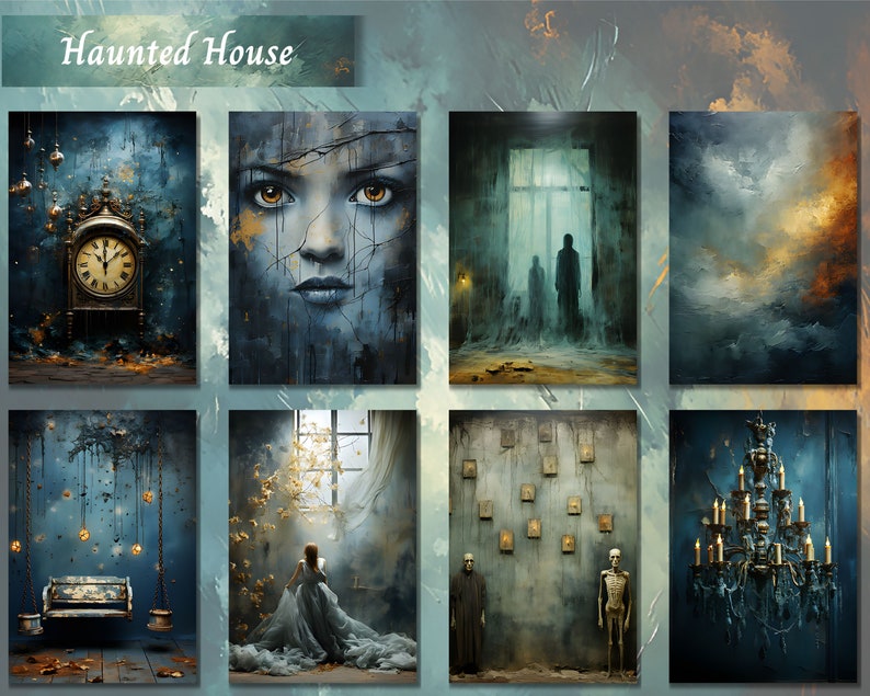 Big Journaling Bundle, Haunted House Junk Journal Paper, Halloween ...