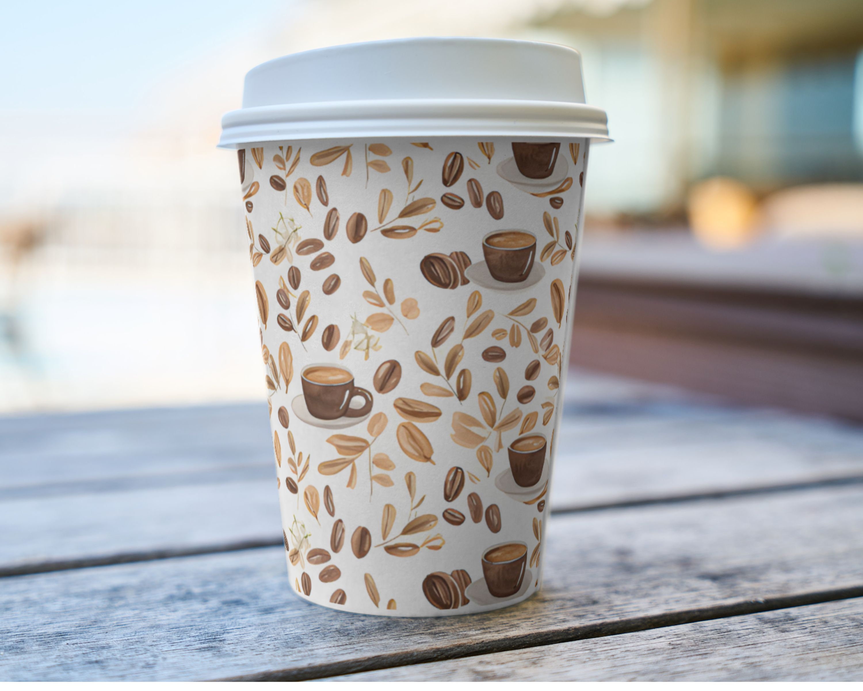 Coffee Digital Paper, Vintage Coffee Bean Junk Journal, Instant ...