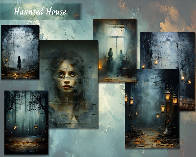 Big Journaling Bundle, Haunted House Junk Journal Paper, Halloween ...