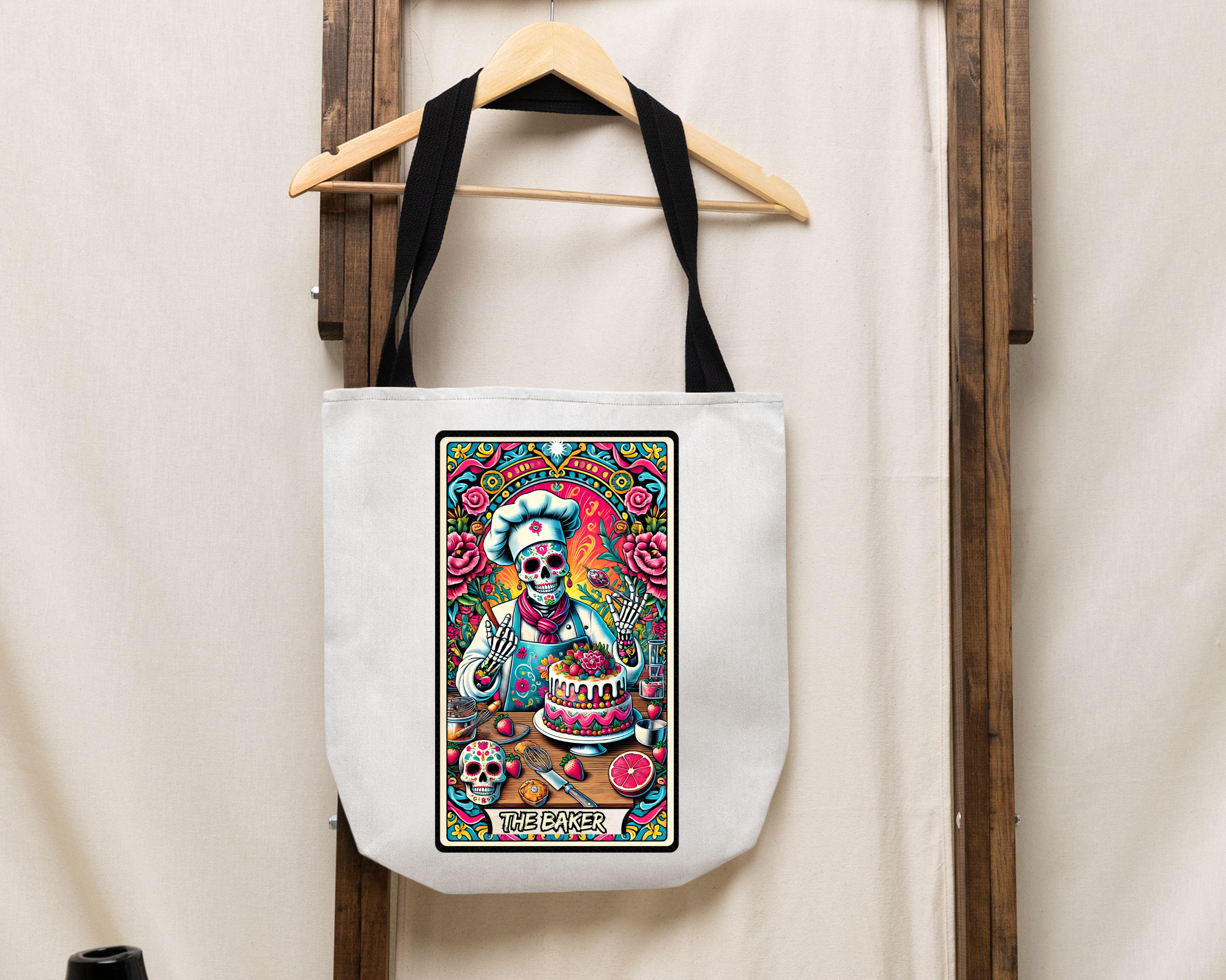 The Baker Tarot Card, Baking Skeleton Sublimation Design, Cooking Skull ...