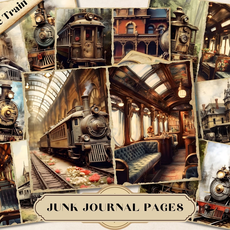 Train Scrapbook - Etsy