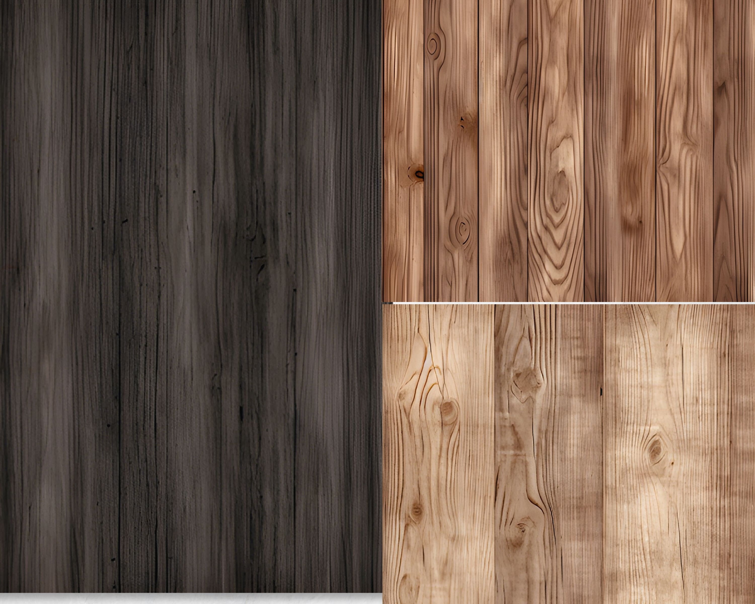 Seamless Wood Textures Digital Paper, Rustic Wooden Grain Texture ...