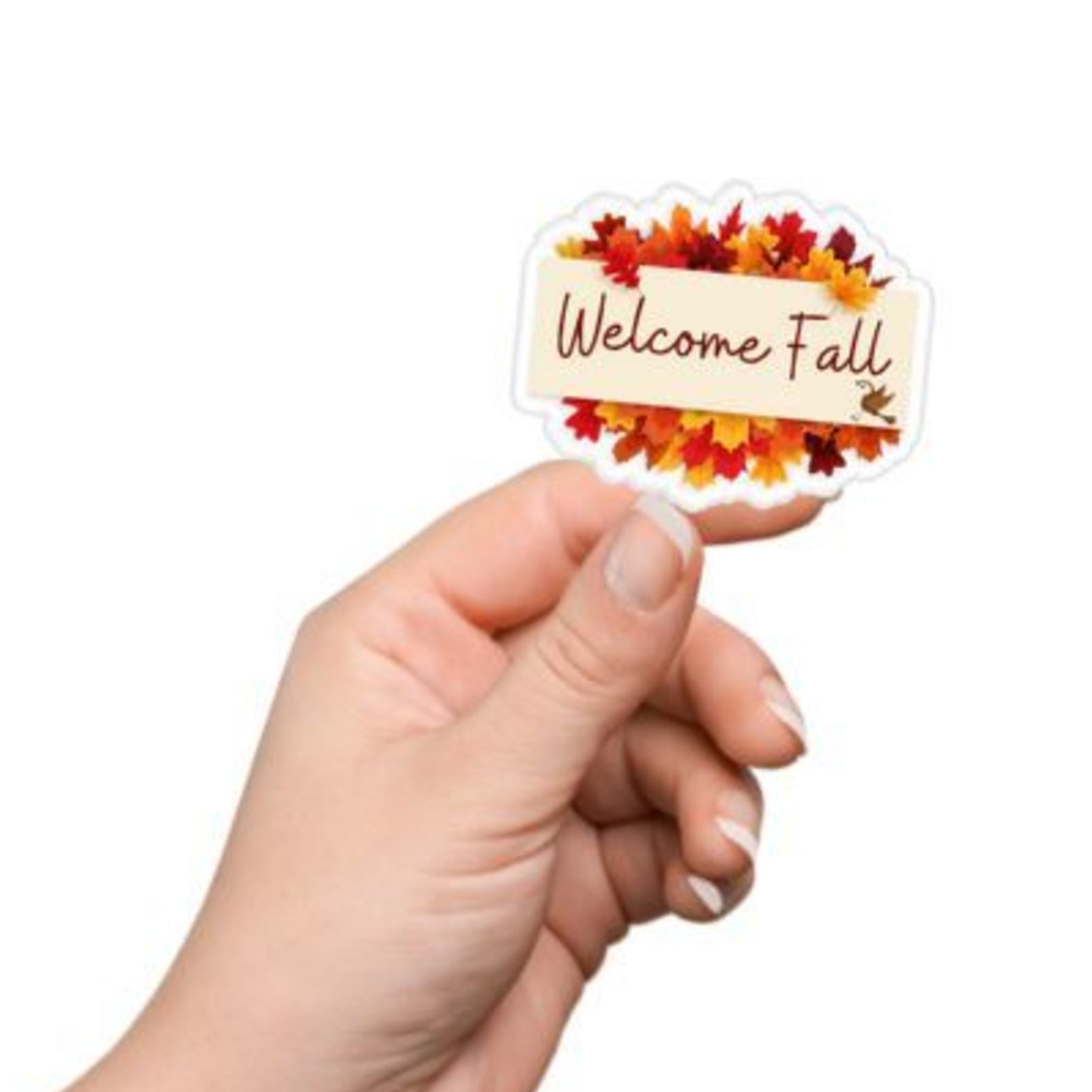 Welcome Fall Sticker Adorable Laptop Fall Sticker, Planner, and Water ...