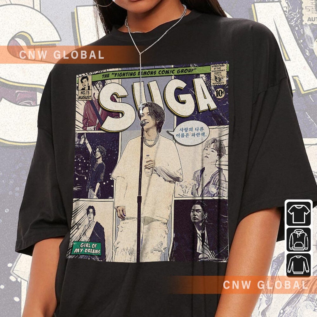 Suga Comic Shirt 90S Vintage Merch Art Fighting Demons Album - Etsy