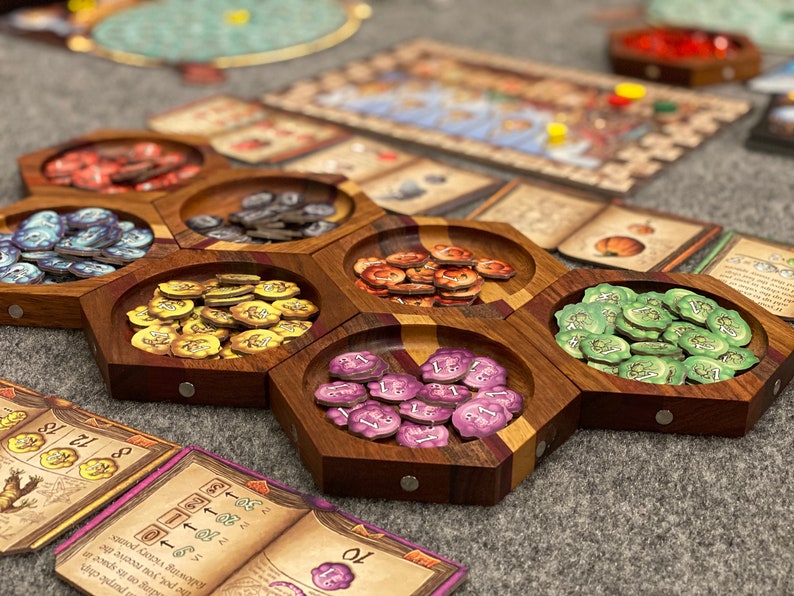Token Tray for Board Games walnut/bloodwood/tigerwood - Etsy