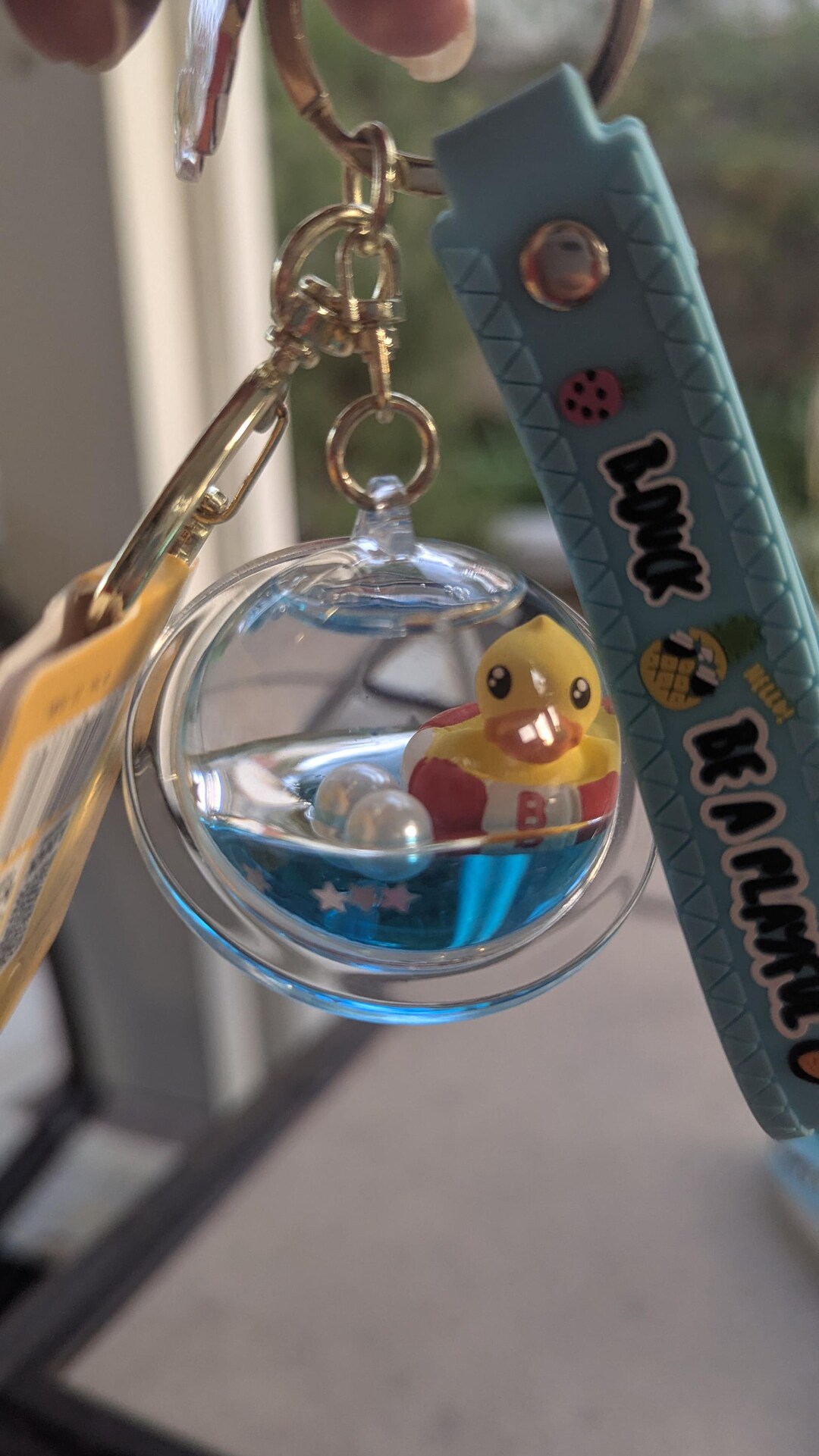Liquid Floating Duck Keychains - Etsy