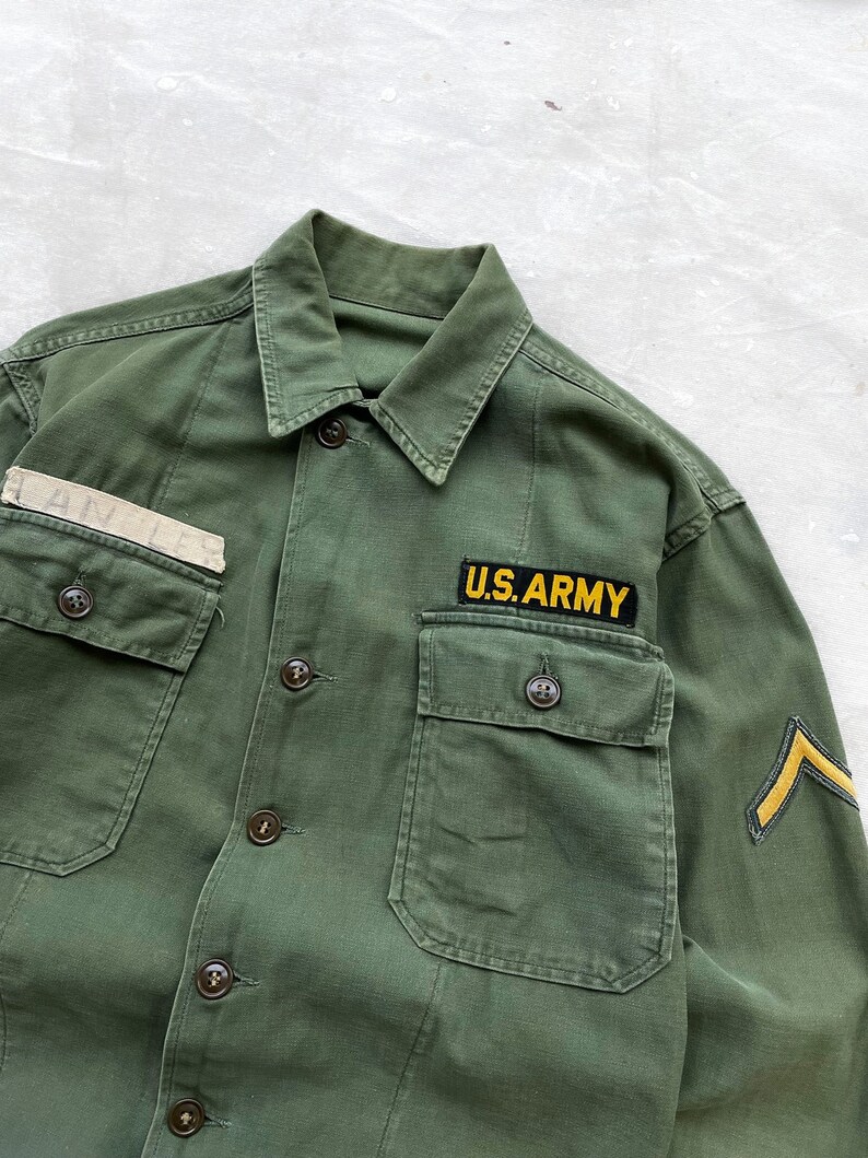 US Army Military Button up Shirts/m - Etsy