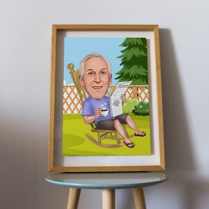 Custom Retirement Cartoon Portrait, Retirement Caricature, Retirement ...