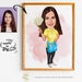 Custom Cleaner Cartoon Portrait, Cleaner Portrait, Gift for Cleaner ...