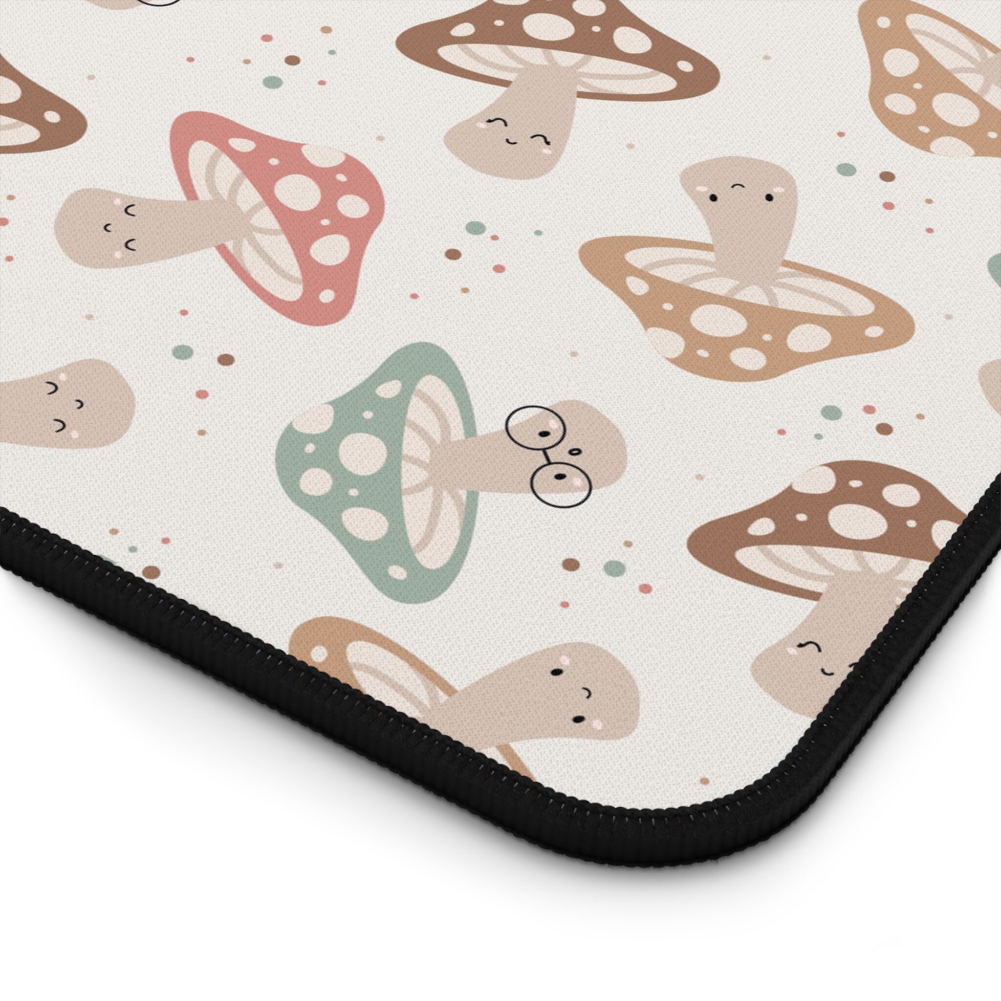 Kawaii Mushroom Desk Mat Cottagecore Cute Nature Desk Mat XL Desk Mat ...
