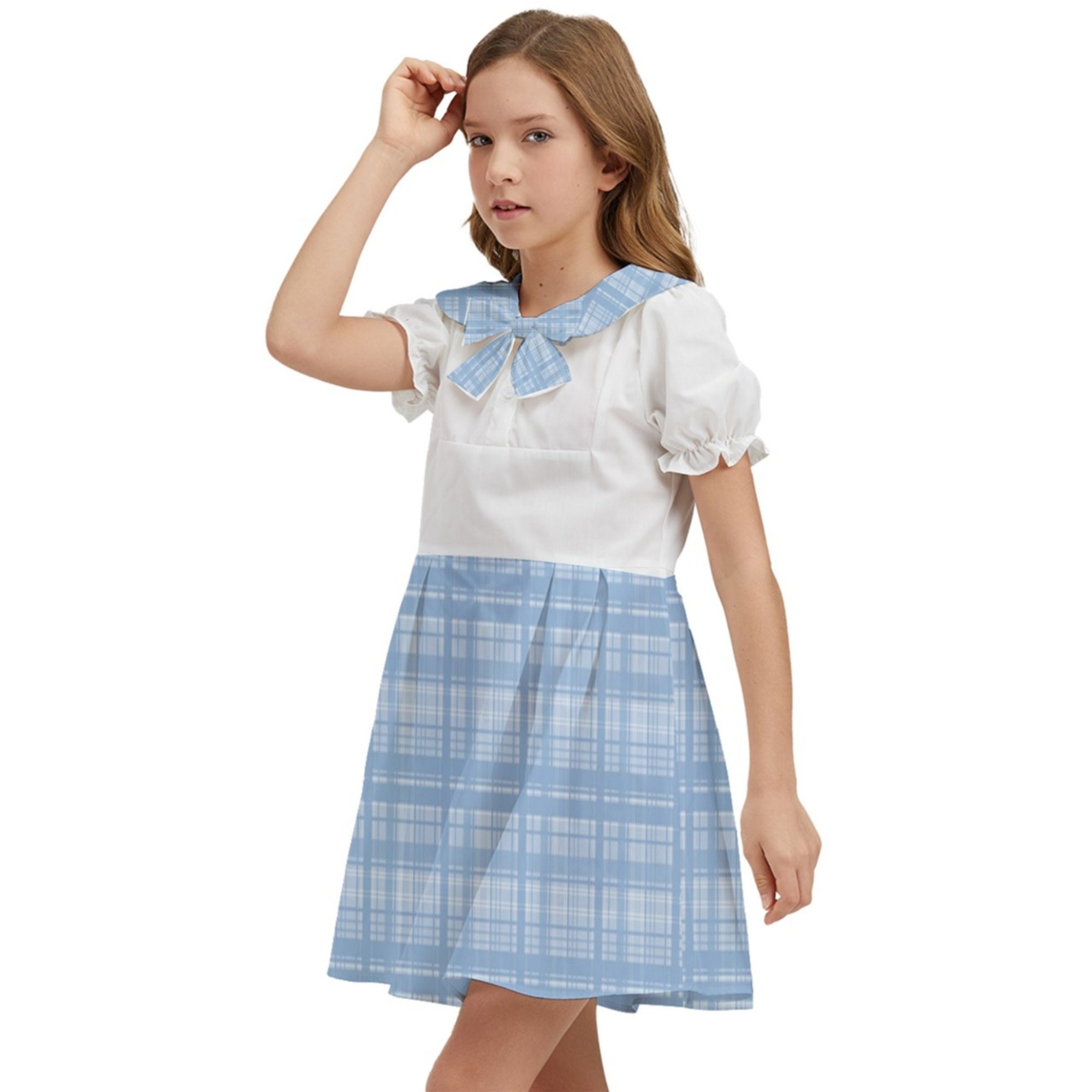 Plaid School Uniform, Gyaru Clothes, J Fashion Gift, Kogal Shirt Dress ...
