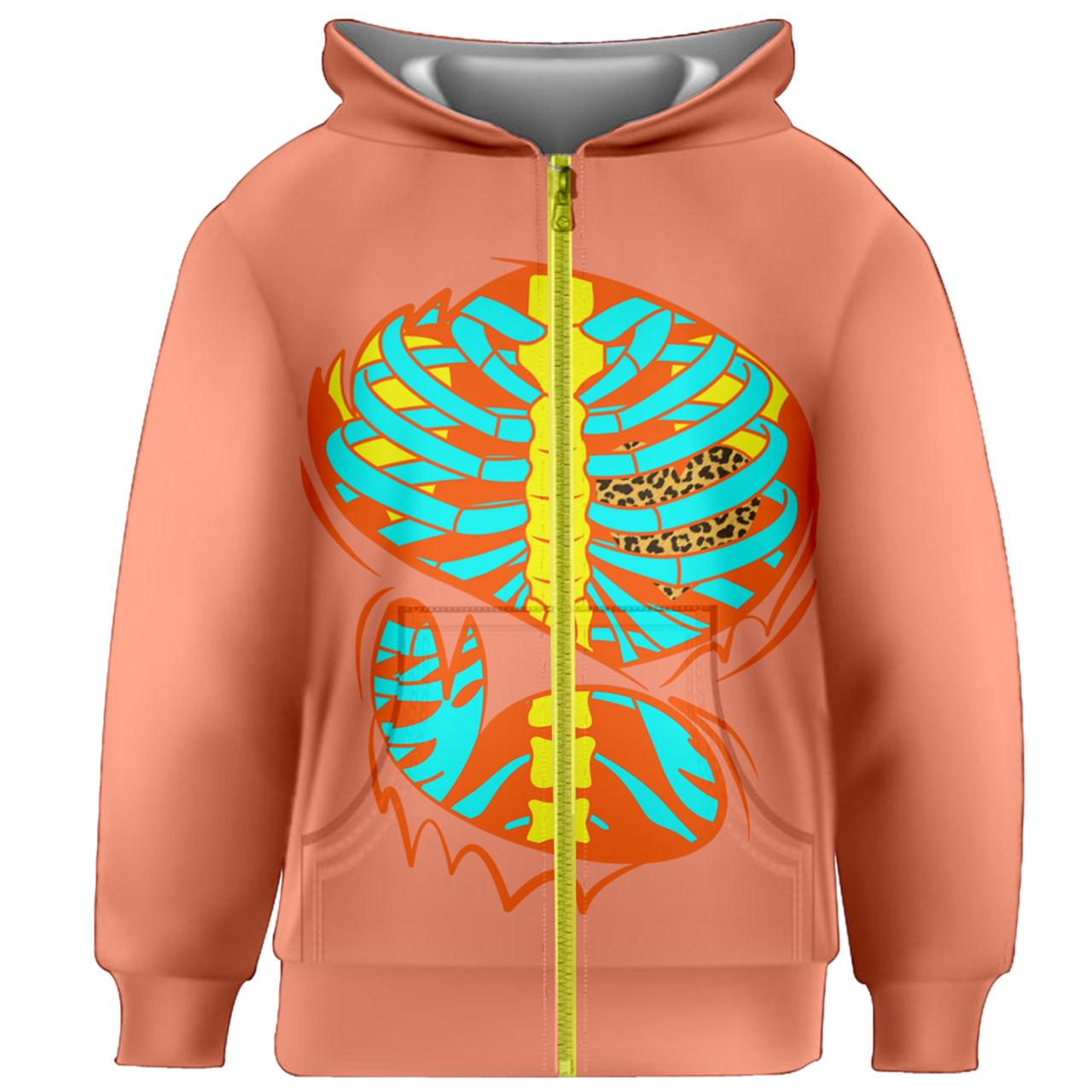 Neon Skeleton Jumper, Visual Kei Kids Hoodie, Punk Sweater, Harajuku ...