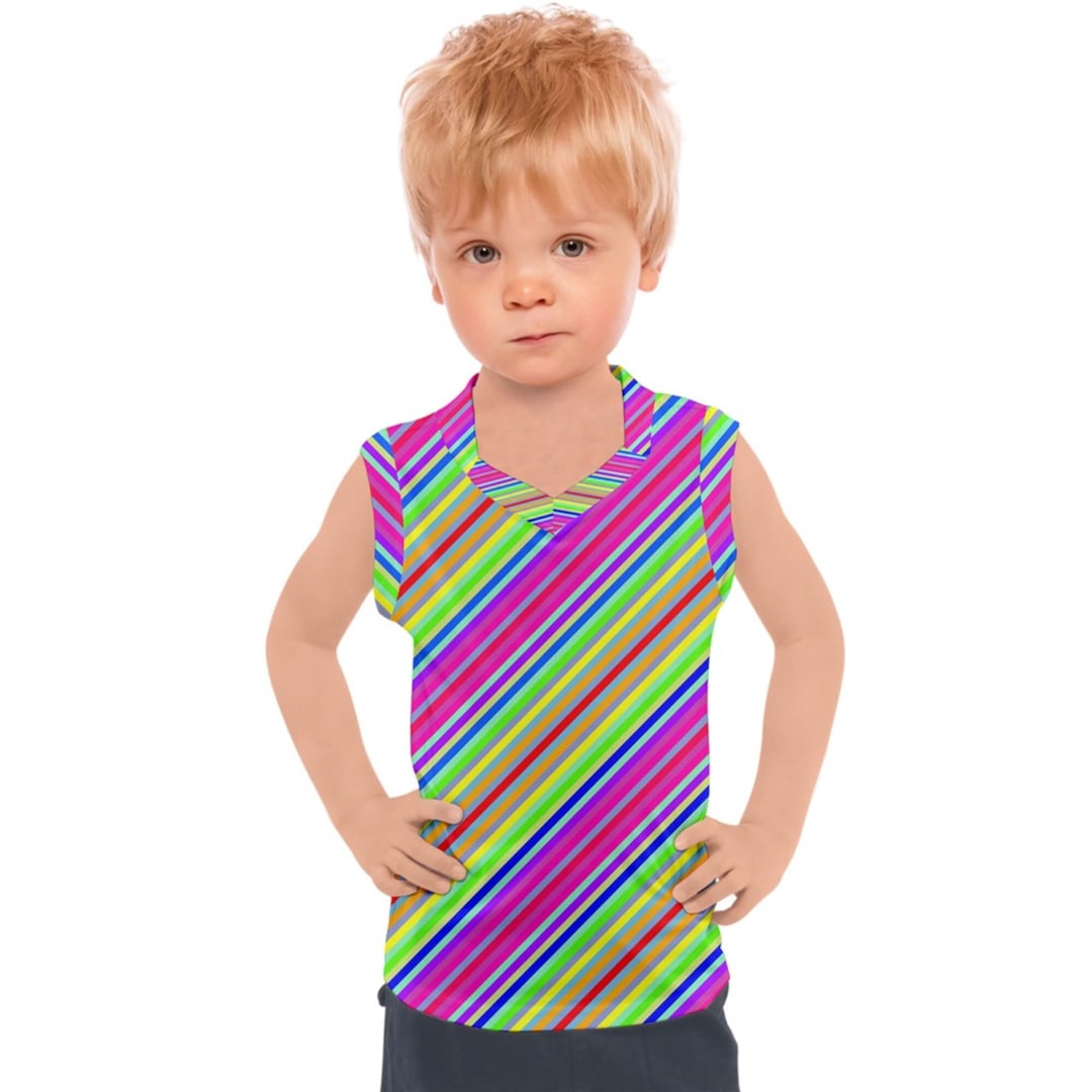Rainbow Stripe Tank, Harajuku Kids, Androgynous Clothing, Alternative ...