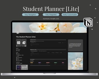 Student Life Notion Template Notion Academic Planner Notion College ...