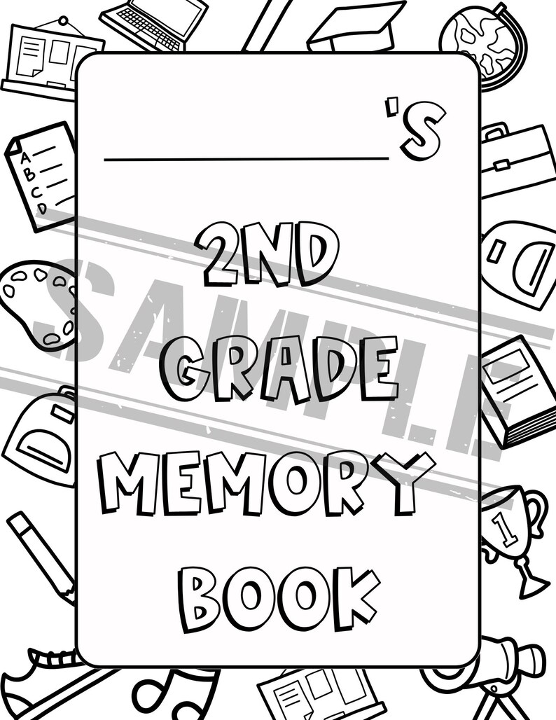 School Year Memory Book - Etsy
