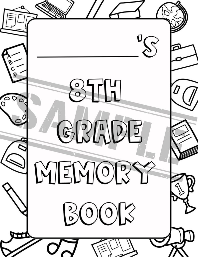 School Year Memory Book - Etsy