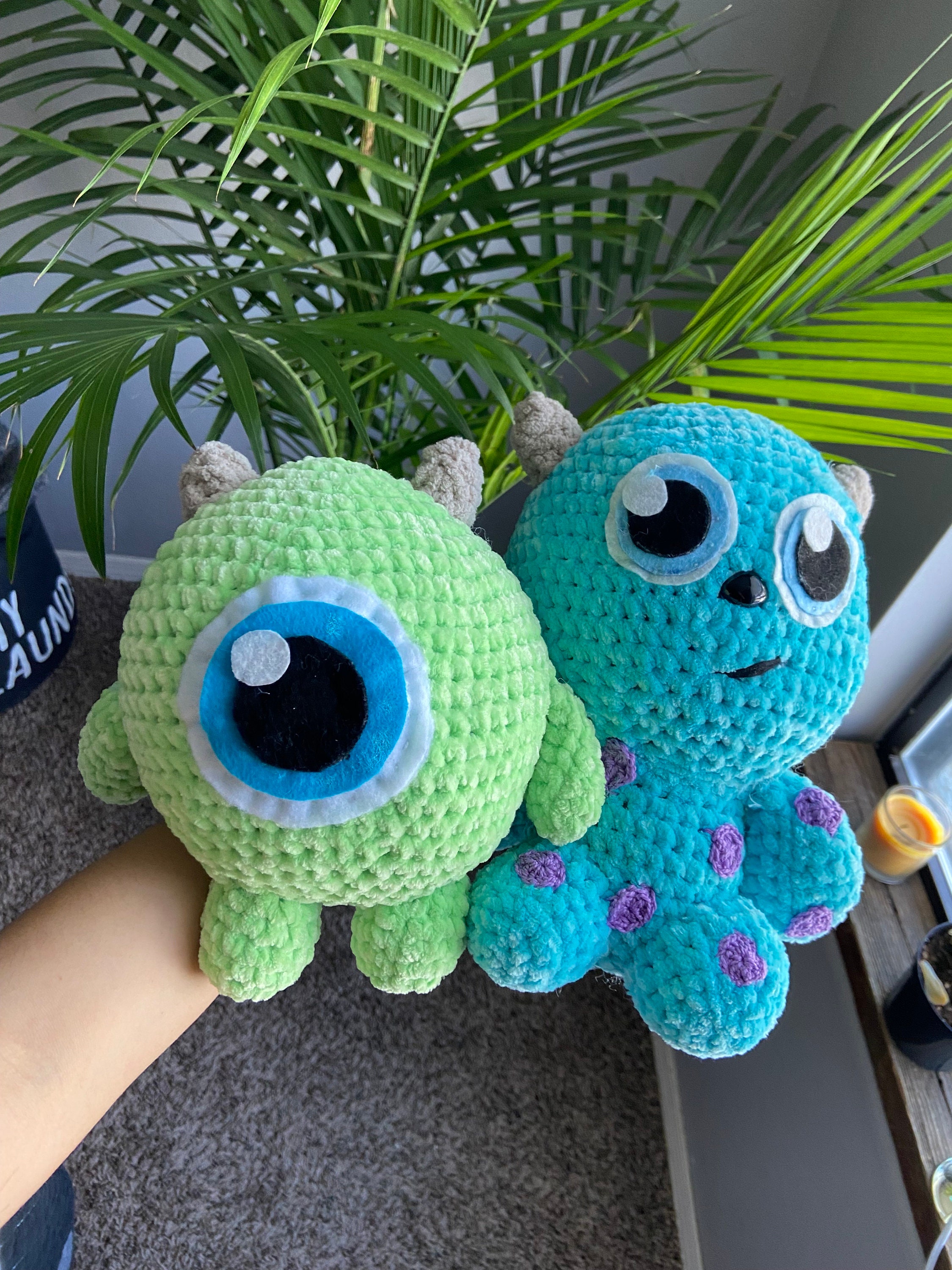 Mike Wazowski peluche / Mike Wazowski amigurumi / Mike Wazowski hecho a ...