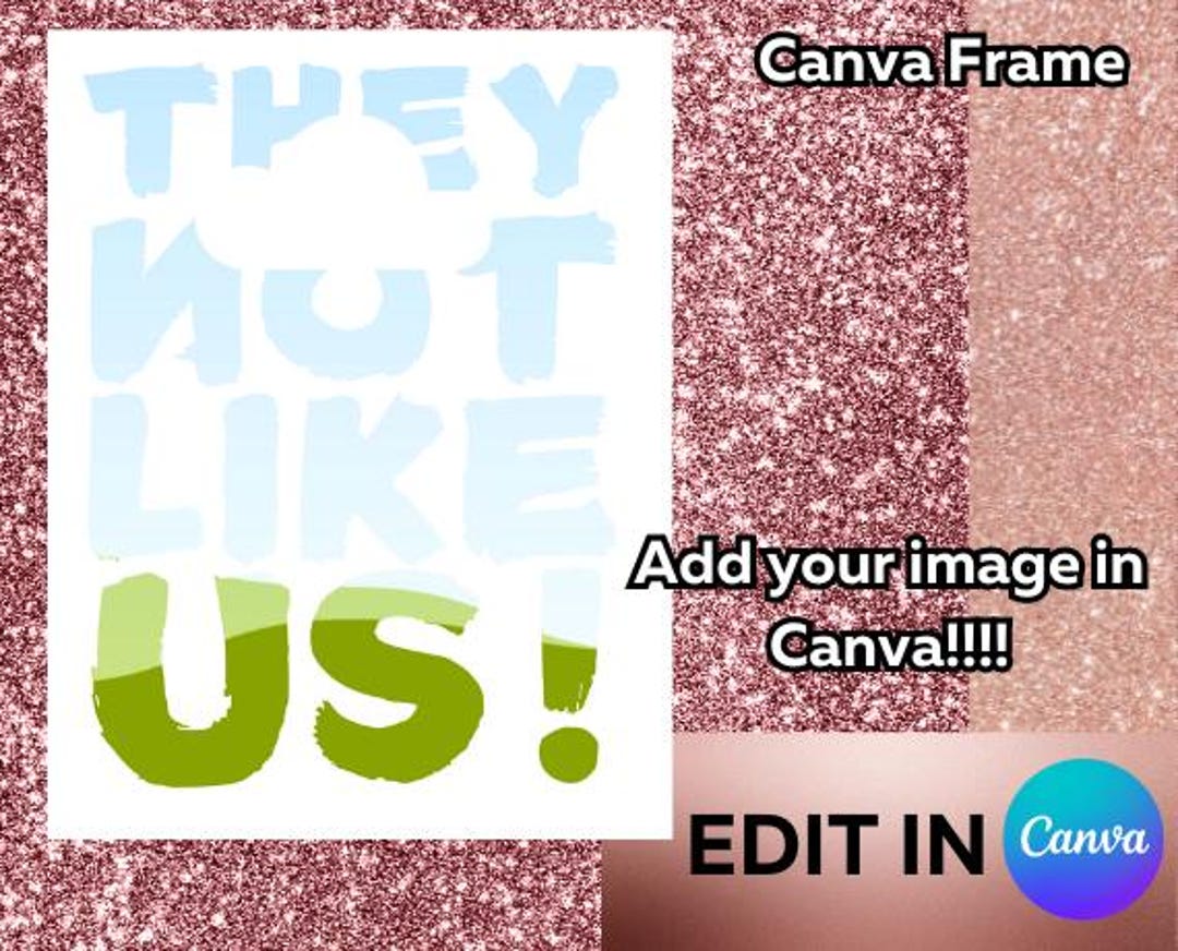 They Not Like Us SVG, Canva Frames, They Not Like Us Shirt Design Svg ...