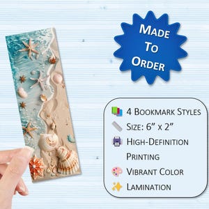 Beach Themed Bookmarks | Bookmark Set or Single | Laminated Bookmark ...