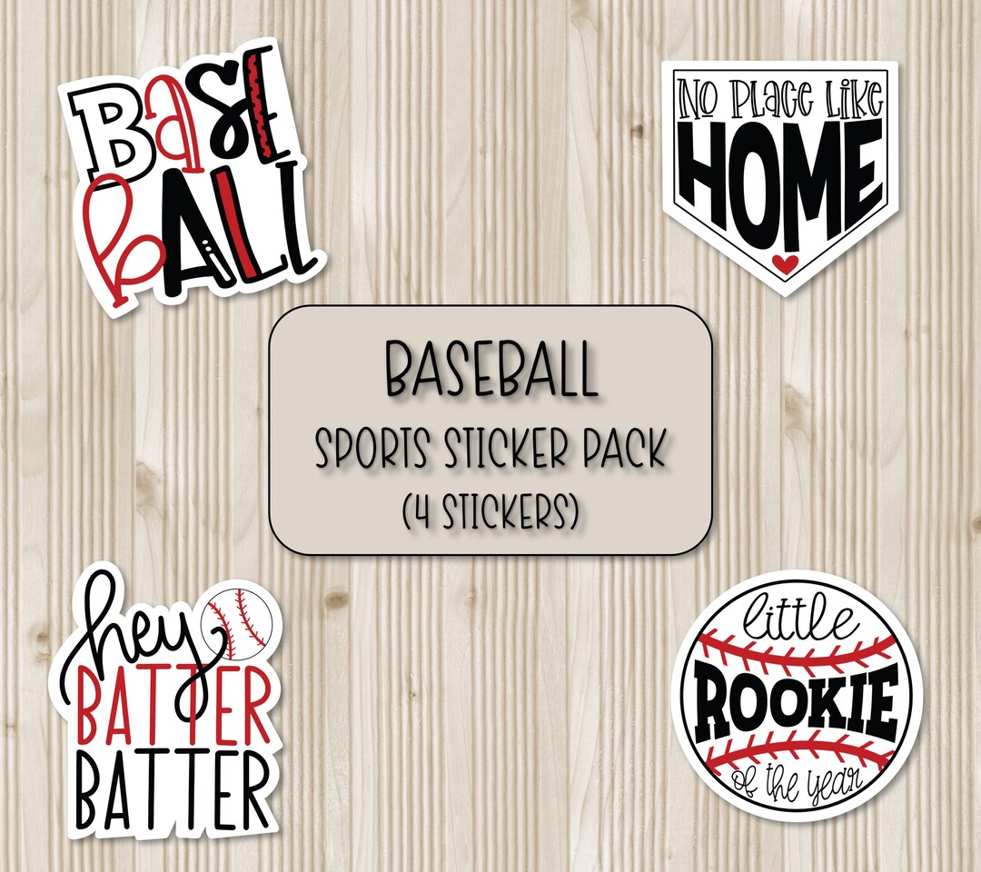 Baseball Themed Sticker Pack | Sports Stickers | Scrapbooking Stickers ...