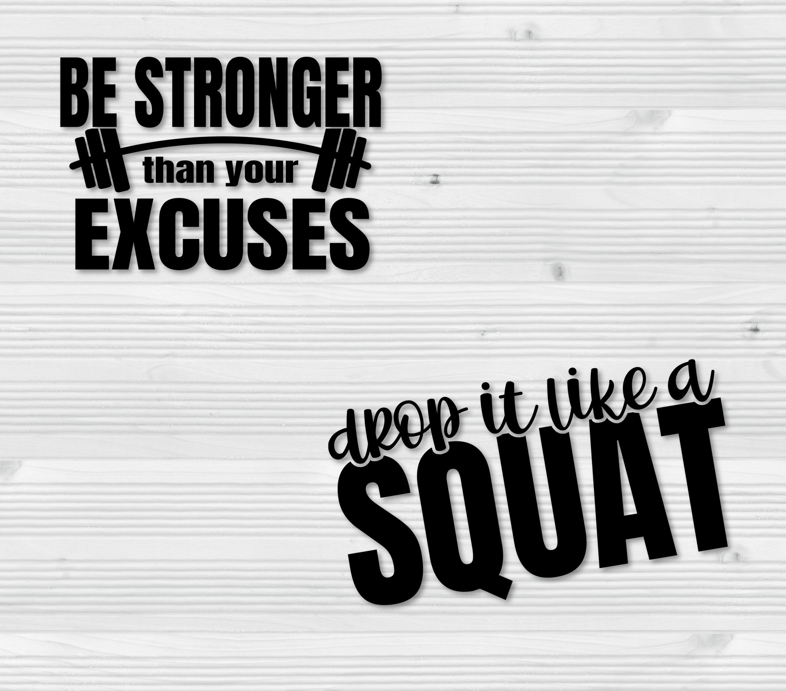 Workout/exercise Themed Vinyl Decals Gym Decals Exercise - Etsy