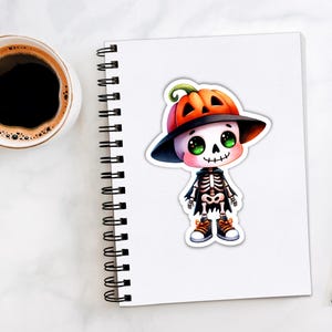Skeleton Kid Sticker | Laminated Stickers | Weatherproof Stickers ...