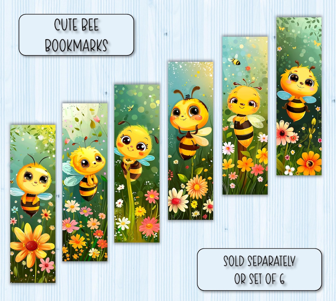 Cute Bee Bookmarks | Handmade Bookmark | Gift for Book Lover | Book ...